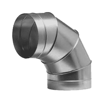 High Pressure 90° 5-Gore Elbows - Metal Zinc