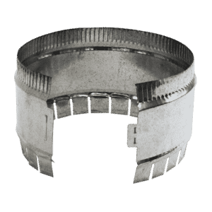 Sheet Metal Snap Together Start Collars - Metal Zinc