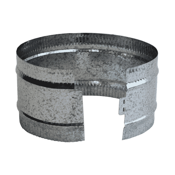 Flex Duct Connector - Metal Zinc