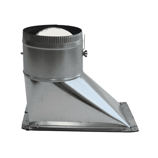 STO with Economy Volume Damper - Metal Zinc