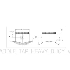 Heavy Duty Saddle Tap With Damper - Metal Zinc