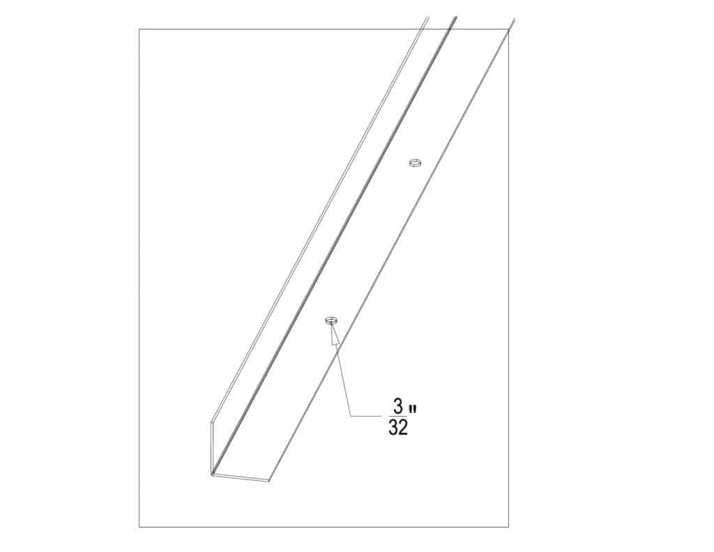 Punched Angle - Metal Zinc