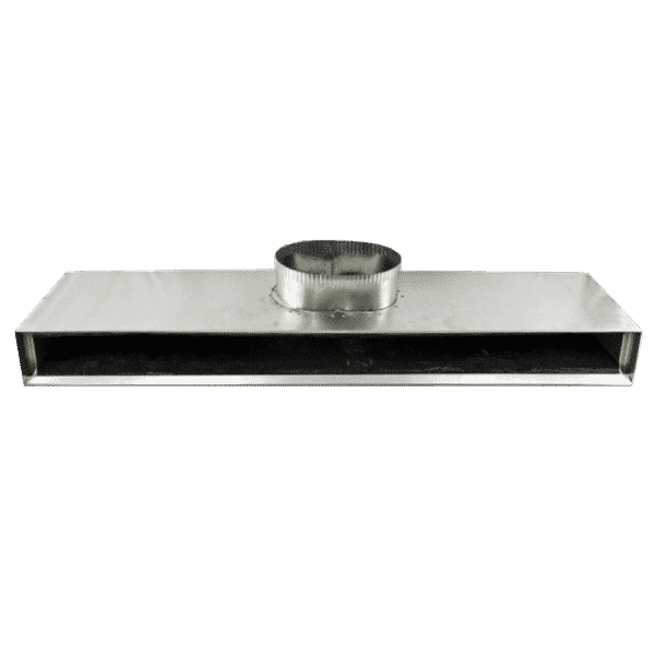 Linear Diffuser Box and Grill - Metal Zinc