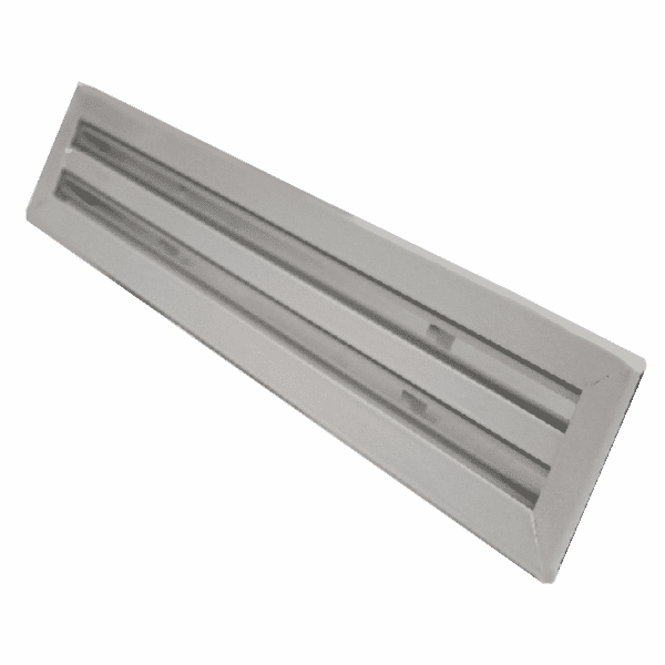 Linear Diffuser Box and Grill - Metal Zinc
